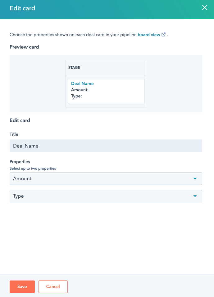 How to Use HubSpot: Customize Deal Properties In Board View